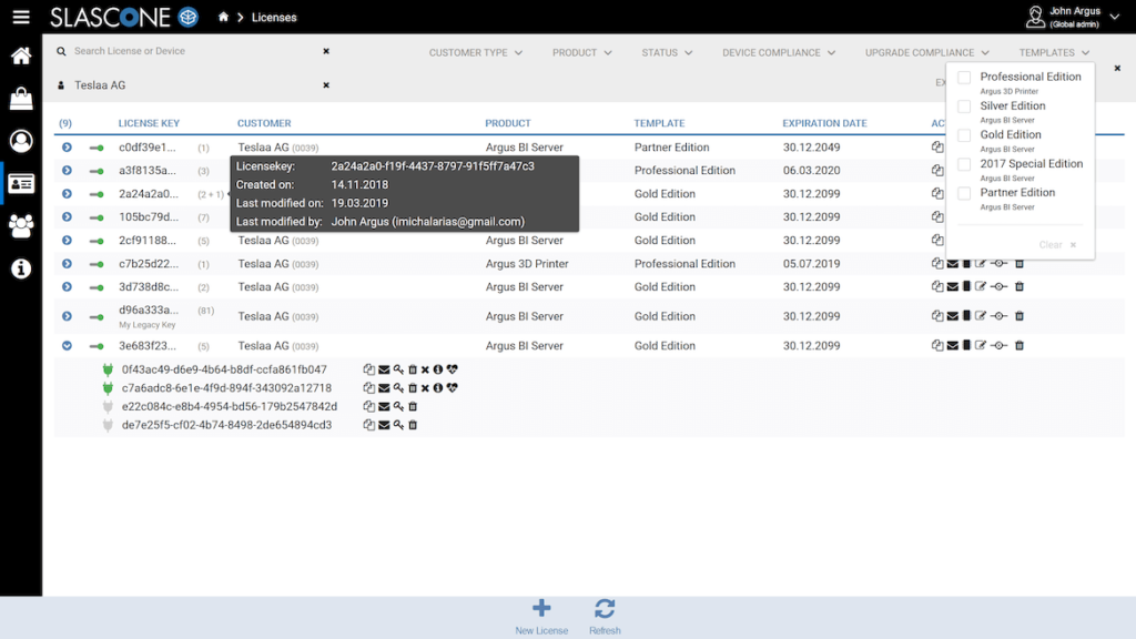 SOFTWARE LICENSING AS A SERVICE - SLASCONE